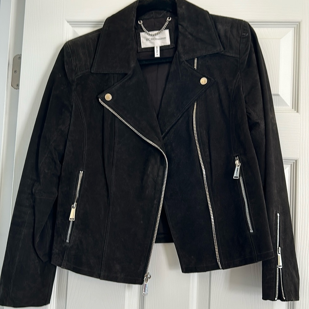 Wow!!Dark Chocolate Cropped Suede Jacket - Gem